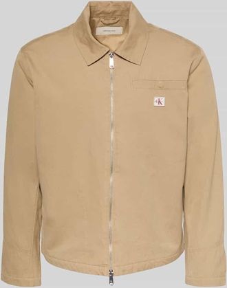 Calvin Klein Jeans Regular Fit Hemdjacke aus reiner Baumwolle