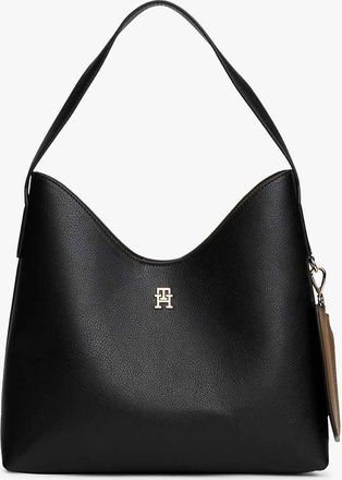 Tommy Hilfiger Hilfiger Icon - Sac porté épaule avec monogramme TH - Noir