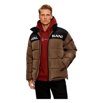 Karl Kani Homme, Vestes, Brun, Taille: XS Veste Doudoune Retro Essential