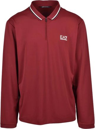 Emporio Armani Emporio Armani Ea7, Homme, Tops, Rouge, Taille: XL Polo