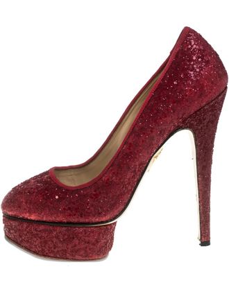Charlotte Olympia escarpins Priscilla 145 mm pre-owned - Rouge
