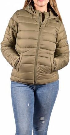 Scott Doudoune &agrave; Capuche Louna Veste Femme Hiver (FR/ES, Alpha/lettres, M, Taille normale, Taille normale, Kaki)