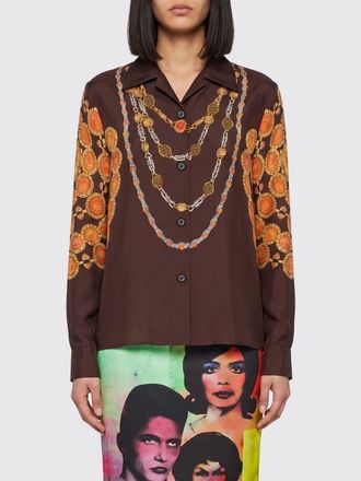 Versace Chemise Femme couleur Marron