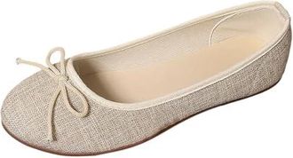 Generic Ballerines plates d&eacute;contract&eacute;es &agrave; bout rond pour femme - L&eacute;g&egrave;res, respirantes et confortables - Chaussures classiques &agrave; enfiler - Chaussures de travai