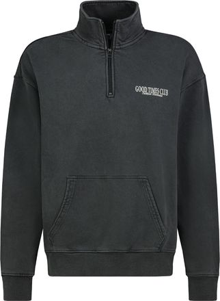 Sublevel Herren Sweater mit Stehkragen dark-grey XXL