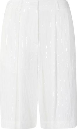 Meimeij Femme, Shorts, Blanc, Taille: 40 FR Bermuda Shorts