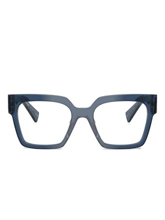 Miu Miu Eyewear Brille mit eckigem Gestell - Blau