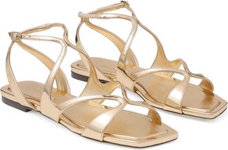 Jimmy Choo London Ayla Leather Sandals Size 40