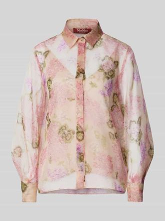 Max Mara Regular Fit Seidenbluse mit verdeckter Knopfleiste