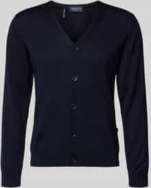 Maerz Cardigan aus Schurwolle mit V-Ausschnitt
