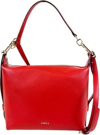 Furla Femme, Sacs, Rouge, Taille: ONE Size Tonie Mini Hobo