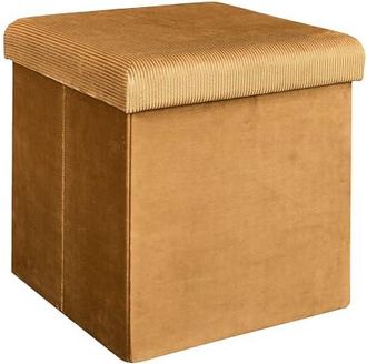 The Home Deco Factory Sitzsack Faltbar, 38cm x 38cm x 38cm, Gelb