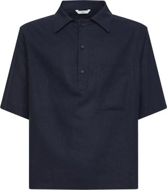 Hev&ograve; Homme, Tops, Bleu, Taille: L Polo Montursi