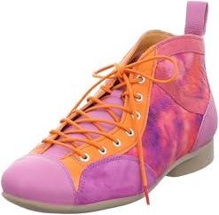 Think Damen GUAD2 chromfrei gegerbte nachhaltige Stiefelette, FUXIA/KOMBI 5060