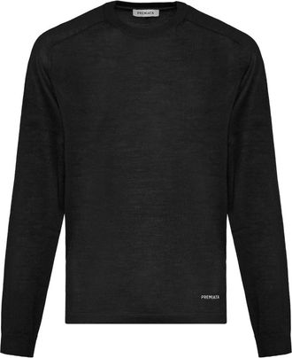 Premiata Homme, Pulls, Noir, Taille: 2XL Pull ras du cou en laine et soie