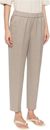 PESERICO Femme, Pantalons, Brun, Taille: 42 FR Straight Pantalons