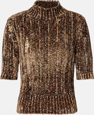 Dries Van Noten Pullover aus Samt