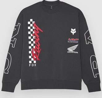 Fox Fox Honda Oversized Crew Fleece Pullover dark shadow