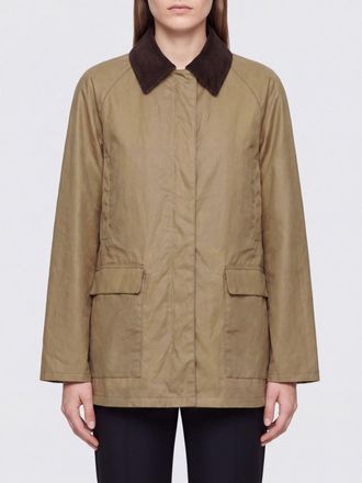 Toteme Kurze Country-Jacke aus Bio-Baumwolle mit Samtkragen