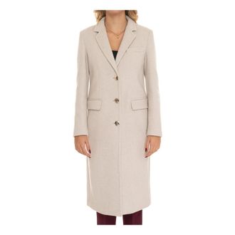 Liu Jo Wollmantel mit Reverskragen - - Coats - Damen - Beige - 2XL