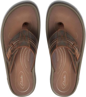 Clarks Zehentrenner Clarks Wesley Sun 26176987 Braun