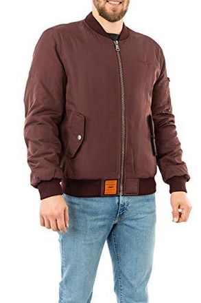 Bombers Original Blouson Homme, Rouge-Rot (Burgundy 5), Large