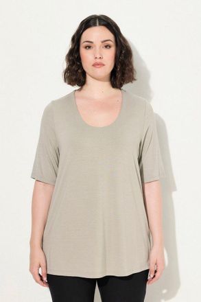 Ulla Popken T-Shirt Shirt 1/2 Arm Doublelayer