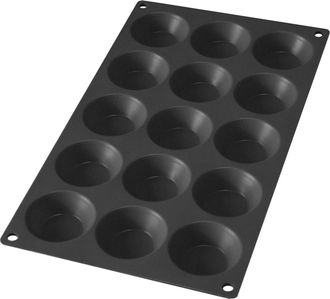 Lékué Tartelette-Backform, Silikon, schwarz, 15 Mulden