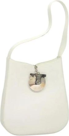 Ferragamo Pre-owned Cuir sacs-main - Femme - Pre-owned - Blanc - Taille: ONE Size