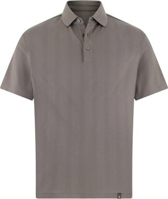 Boggi Milano metal button polo shirt - Grau