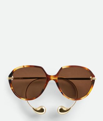 Bottega Veneta Lunettes De Soleil Carr&eacute;es Drop - Bottega Veneta
