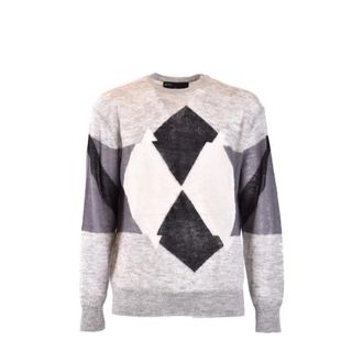 Neil Barrett Rundhals-Strickware - - Knitwear - Herren - Mehrfarbig - L