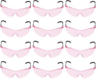 Pretyzoom 12 Pi&egrave;ces Lunettes de Protection Gar&ccedil;on Fille avec Verres Clairs Lunettes de S&eacute;curit&eacute; Anti-d&eacute;rapantes pour Jeux Cs Laboratoire et Sports Confortables 