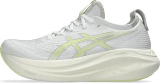 Asics Mens Gel-Nimbus 27 Running Shoe, White/Huddle Yellow, 44.5 EU