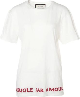 Gucci t-shirt à logo (années 2000) - Blanc