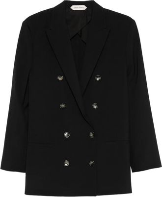 Alberta Ferretti Doppelreihiges Sakko - Schwarz