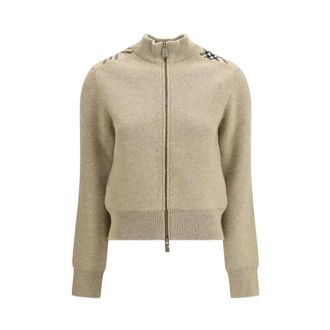 Burberry Femme, Pulls, Beige, Taille: 42 FR &Eacute;l&eacute;gant cardigan en laine avec fermeture &agrave; boutons
