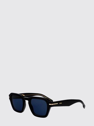 HUGO BOSS Lunettes de soleil aviateur en ac&eacute;tate avec monture rectangulaire
