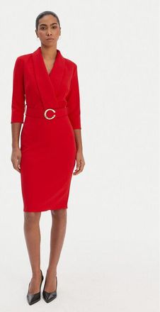 Rinascimento Rinascimento Coctailkleid CFC0126777003 Rot Slim Fit