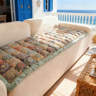 Generic Cot Ton Sofakissen 70x180cm Quadratischer, Rutschfester Dekokissenbezug mit Optionen f&uuml;r Stuhl, oder Boden (3 Stile, Exquisite Muster) (B, 70x180x1cm)