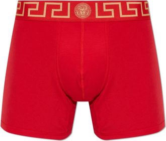 Versace Homme, Sous-v&ecirc;tements, Rouge, Taille: M Cale&ccedil;on Long en Jersey de Coton