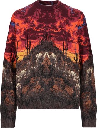 Laneus pull à col rond - Rouge