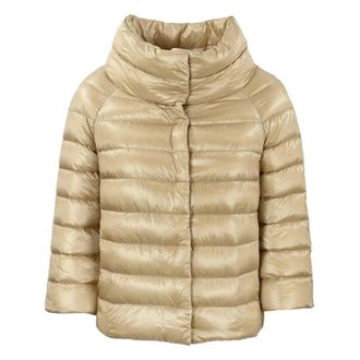 Herno Femme, Vestes, Beige, Taille: 44 FR Veste matelass&eacute;e &agrave; col chemin&eacute;e