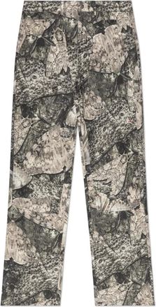 Roa Roa, Homme, Sport, Gris, Taille: M Fomes Moth Print Double Knee Pant