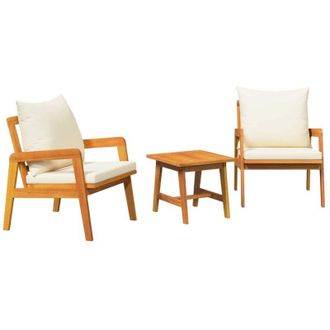 vidaXL Ensemble bistrot 3 pcs Marron 45 x 45 x 38cm vidaXL