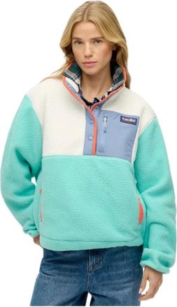Superdry Femme, Sport, Multicolore, Taille: 42 FR Colour Block Fleece Jacket