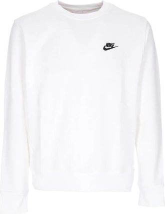 Nike Leichtes Crewneck Sweatshirt Sportswear Club - - Sport - Herren - Wei&szlig; - 2XL