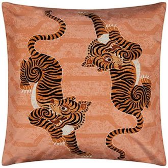 furn. Tibetanischer Tiger, Polyester-gefülltes Outdoor-Kissen