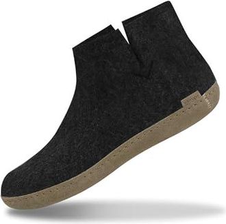 Glerups dk G Ankle Shoe Mixte Adulte Pantoufles en Feutre,Chaussons, Noir (Charcoal),36 EU