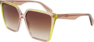 Liu Jo unisex, Accessoires, Beige, Taille: 58 MM Lunettes de soleil Lj798S